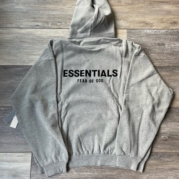 Essentials | Shirts | Essentials Fear Of God Dark Oatmeal Hoodie | Poshmark